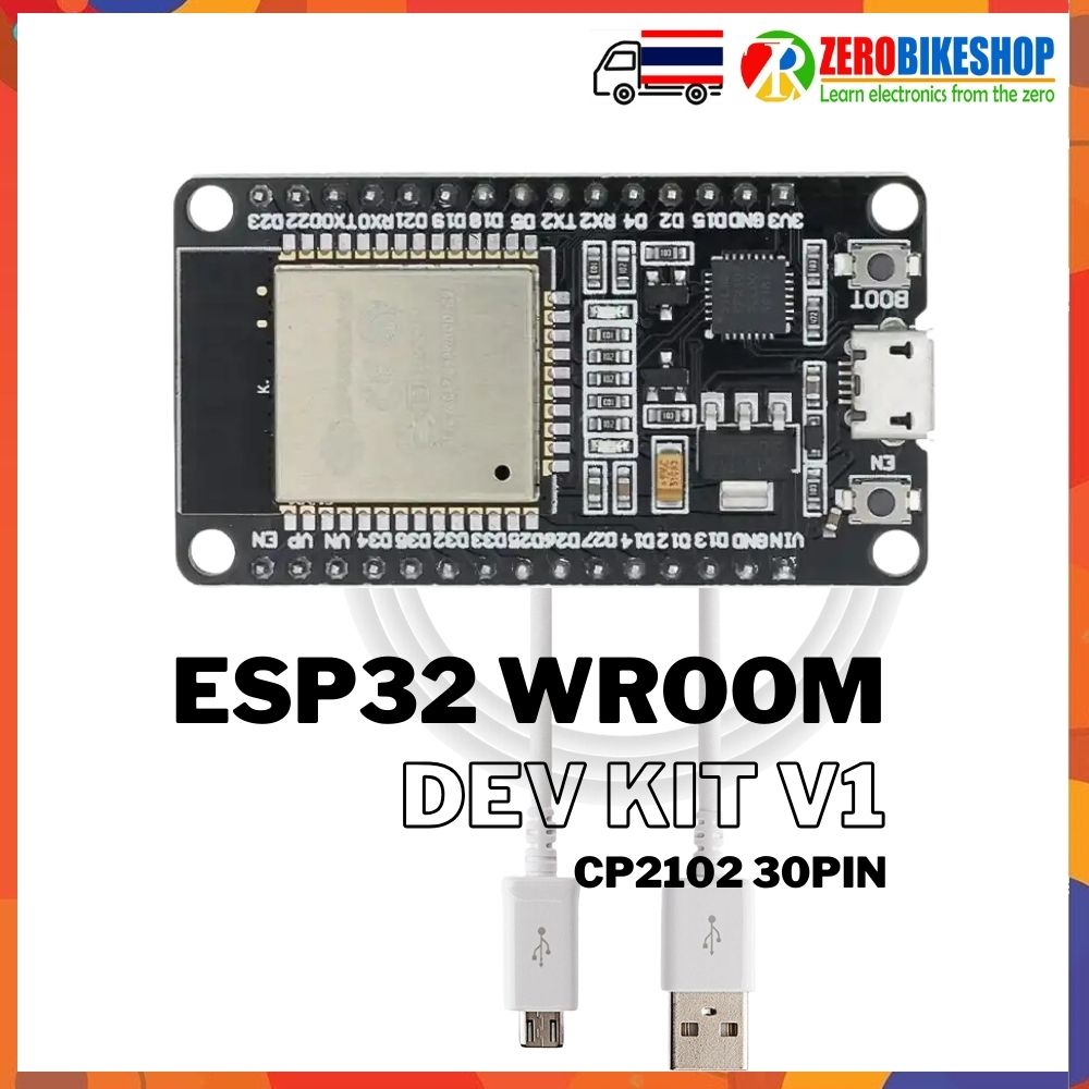 ESP32 Starter Kit ชุดเรียนรู้ ESP32 ESP-32S WiFi IOT Development Board internet of things พร้อม ...